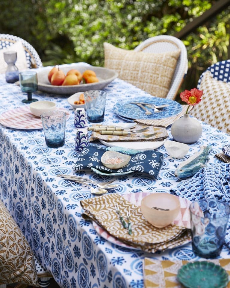 Explore the stunning artisan hand printed textiles by Walter G