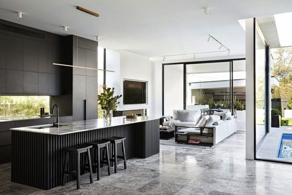 Chic monochrome interior of the Concord residence | Style Curator