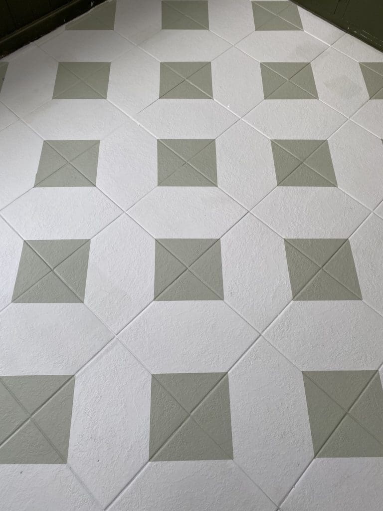 The super easy checker floor DIY that only needs three materials