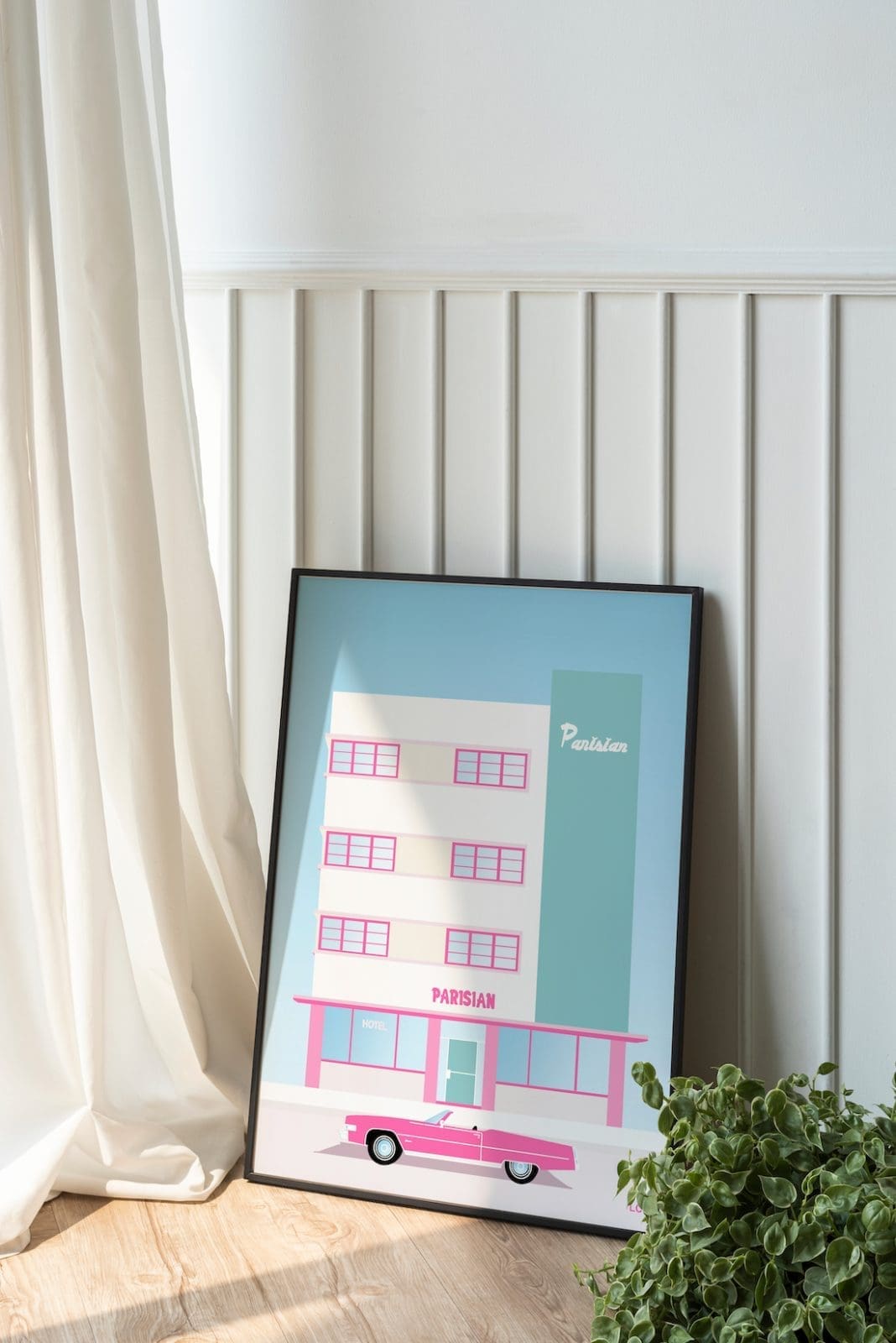 The fun and feminine pink art from LeaColorShapes | Style Curator